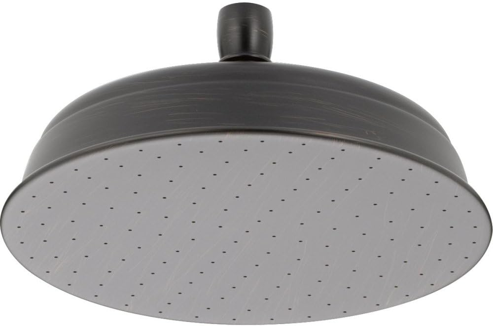Delta Faucet Single-Spray Touch-Clean Rain Shower Head, Venetian Bronze ...