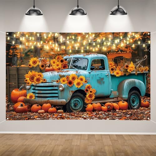 Amazon.com : Fall Photo Backdrop Banner Farmhouse Fall Autumn ...