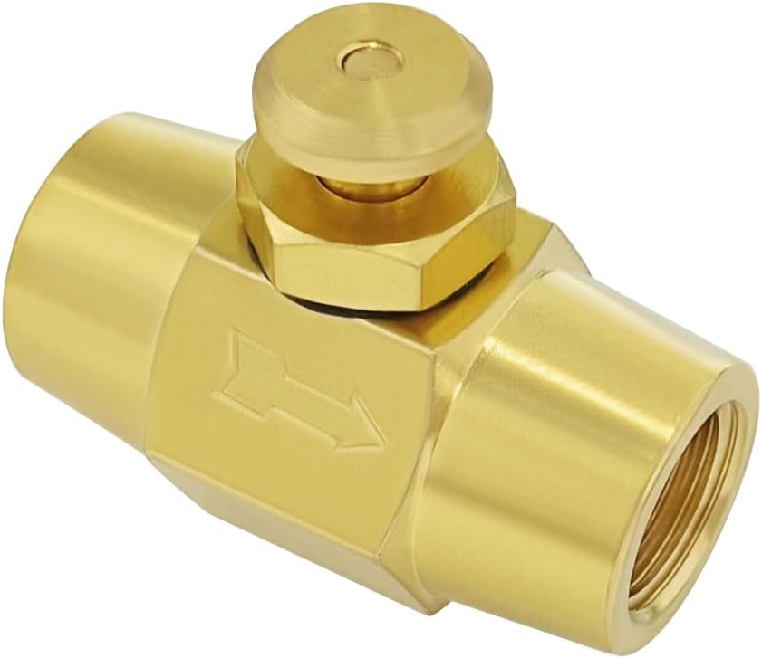 Amazon.com: Uenede Brass 1/4" NPT Female Thread, Push Button Check ...