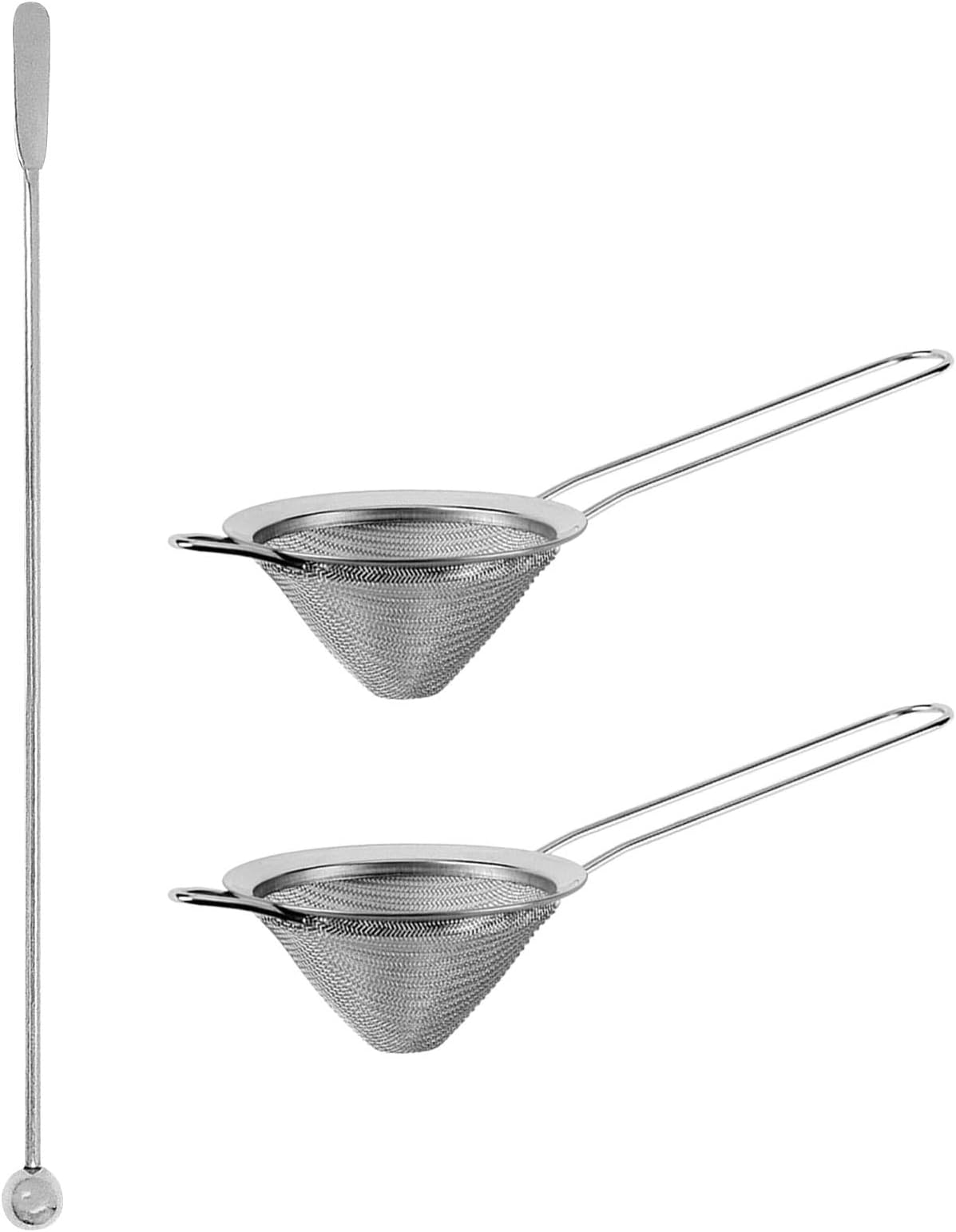 Barfly Fine Mesh Conical Strainer, Stainless Steel, 26.35 x 8.89 x 6.35 ...