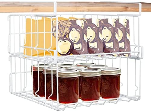 Amazon.com - AmonHouseware 2 Pack Hanging Under Shelf Storage Basket ...