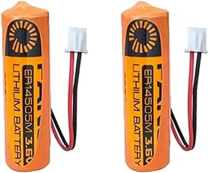 Amazon.com: YICUAA (2 Pack) ER14505M 3.6V AA Lithium Battery 2200mAh Li-SOIC2 Batteries (White ...