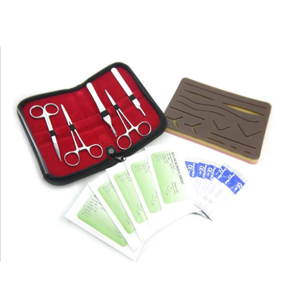 Iamxxyo Wound Suture Model Skin Suture Practice Kit Black Instrument ...