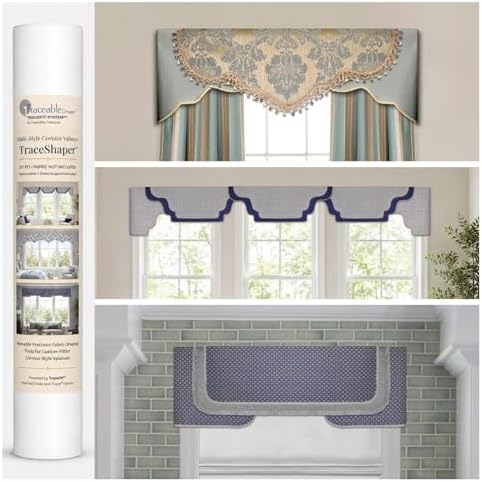 Amazon.com: Traceable Designer Multi-Style Cornice Valance Kit, No-Sew ...