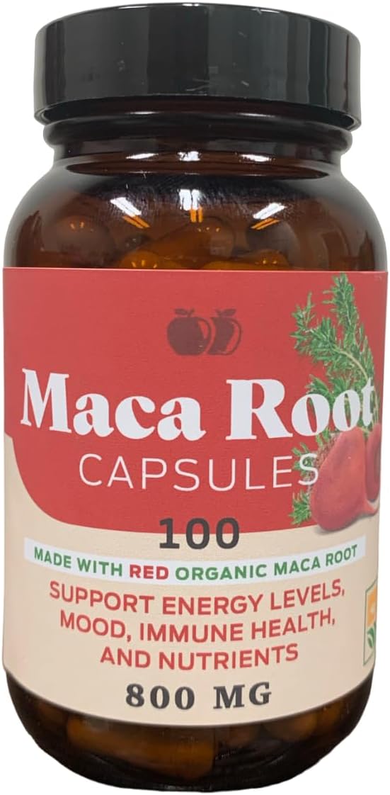 Amazon.com: Complete Natural Products Organic Red Maca Root Capsules ...