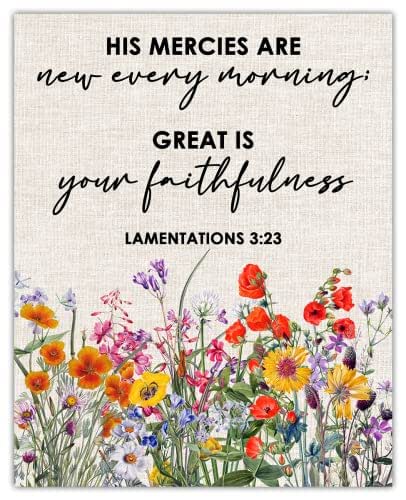 Amazon.com: His Mercies are New Every Morning… Lamentations 3:23 ...