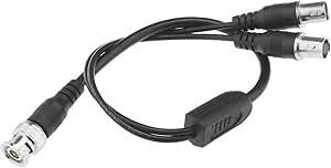 VGOL BNC Coaxial Y Splitter Cable BNC Male to Dual BNC Female Adapter Cable for CCTV System ...