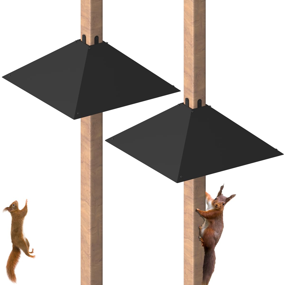Amazon.com : Khordin Metal Squirrel Baffle for 4x4 Post, Outside Wooden ...