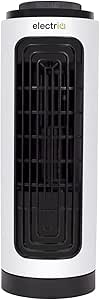 Slim Tower Fan with Oscillation and 3 Speed Settings - White: Buy ...