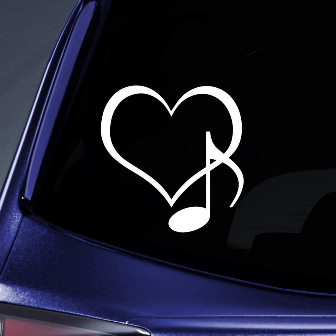 Amazon.com - EB Store Rose Music Notes Vinyl Waterproof Sticker Decal ...