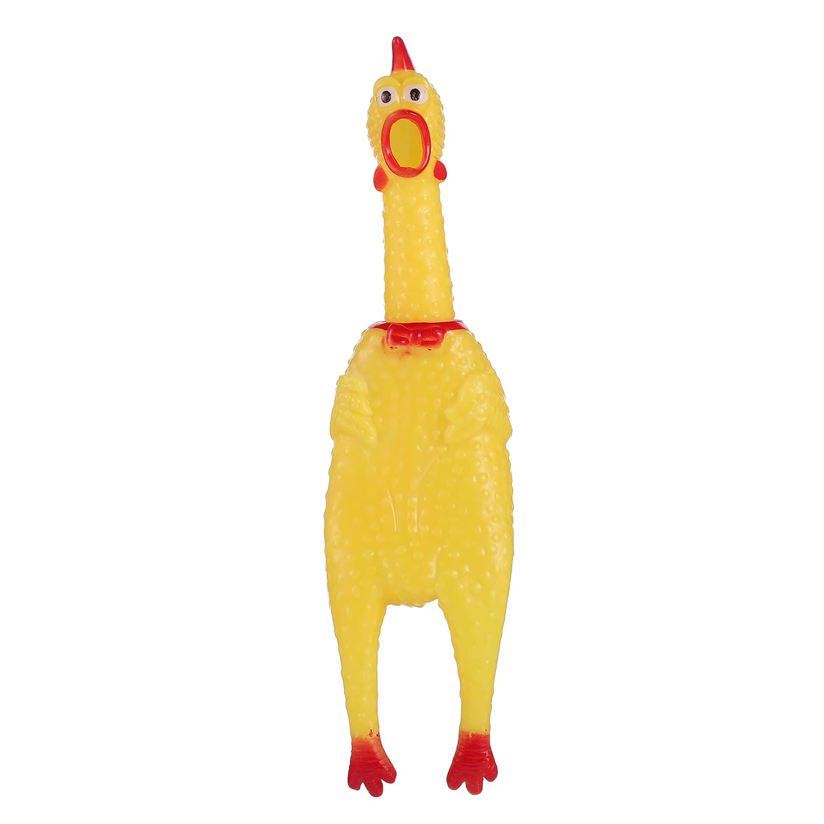 STOBOK Rubber Chicken Toy Squeeze Screaming Chicken Toy Squawking Prank ...