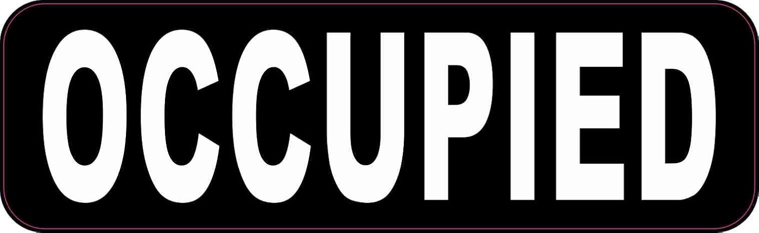 Amazon.com: StickerTalk Occupied Magnet, 10 inches by 3 inches
