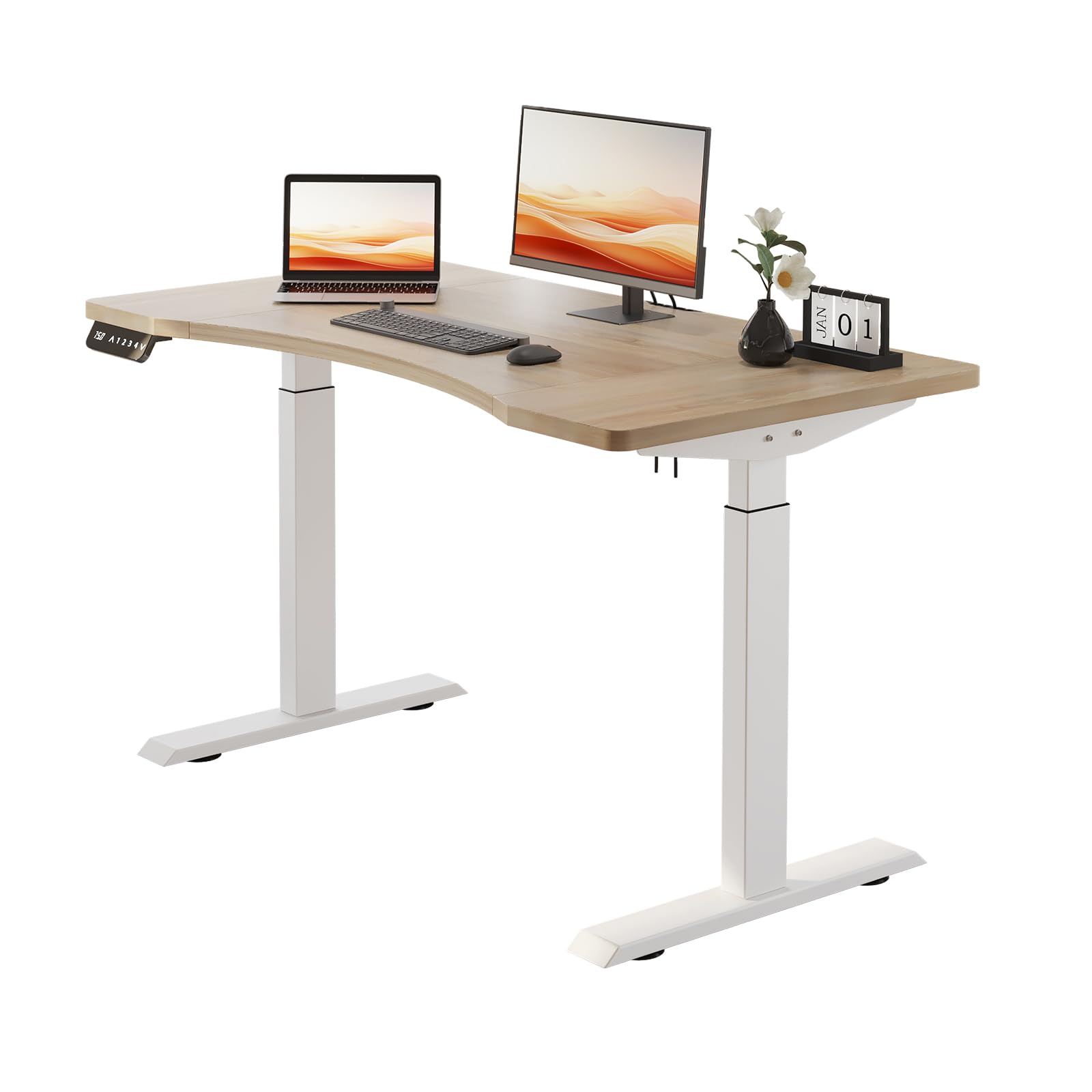 Amazon.com: Sileye Height Adjustable Dual Motor Electric Desk Sit Stand ...