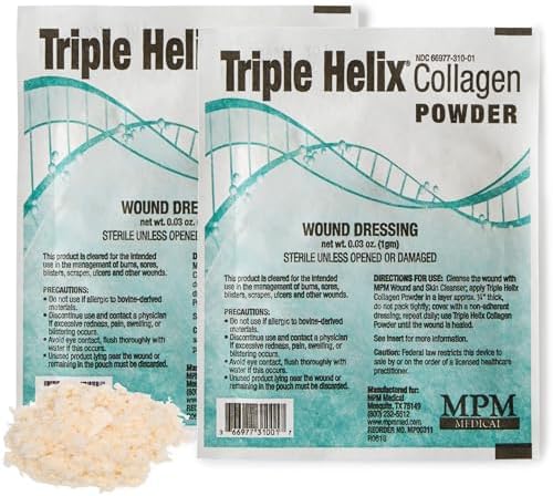 Amazon.com: MPM Medical Triple Helix Collagen Powder - 1g Wound ...
