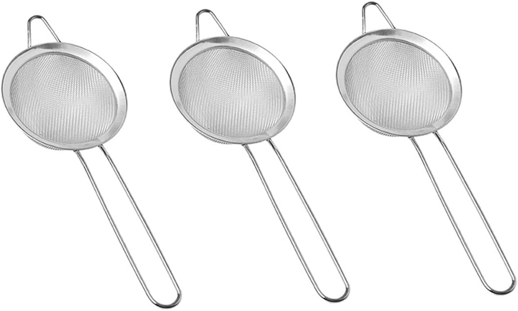 Amazon.com: SRIVILIZE888 Mesh Strainers for Kitchen, 3" Diameter Mini ...