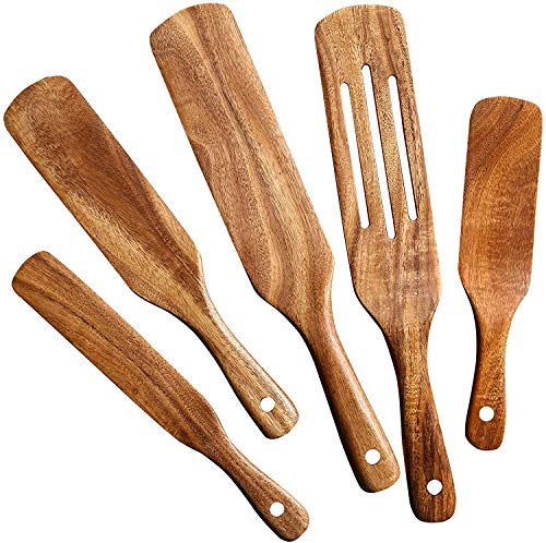Buy Spurtles Kitchen Tools - Acacia Wooden Spurtle Set of 5 ...