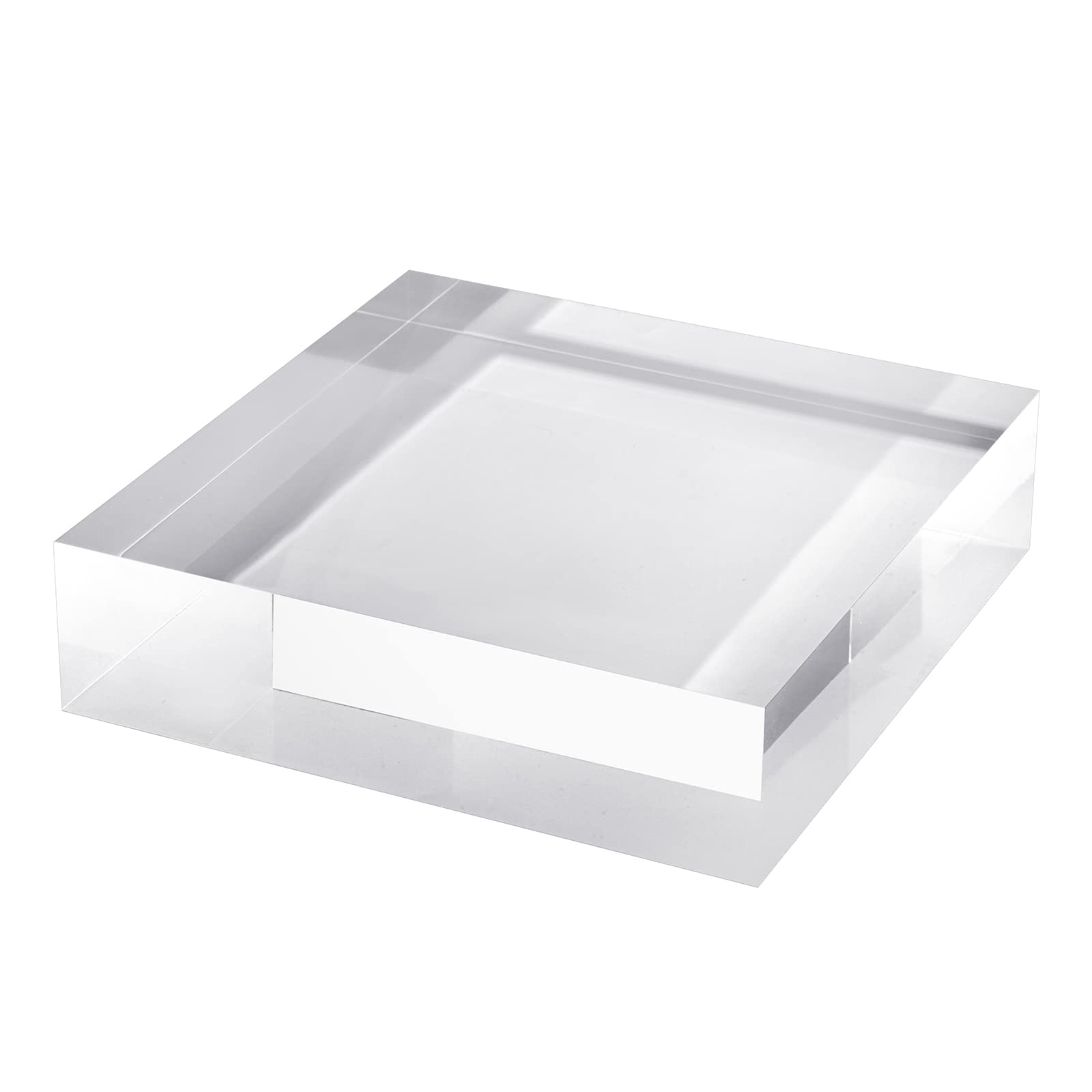 Amazon.com: CiaoHER 2in Thickness Solid Acrylic Cube Display Block ...
