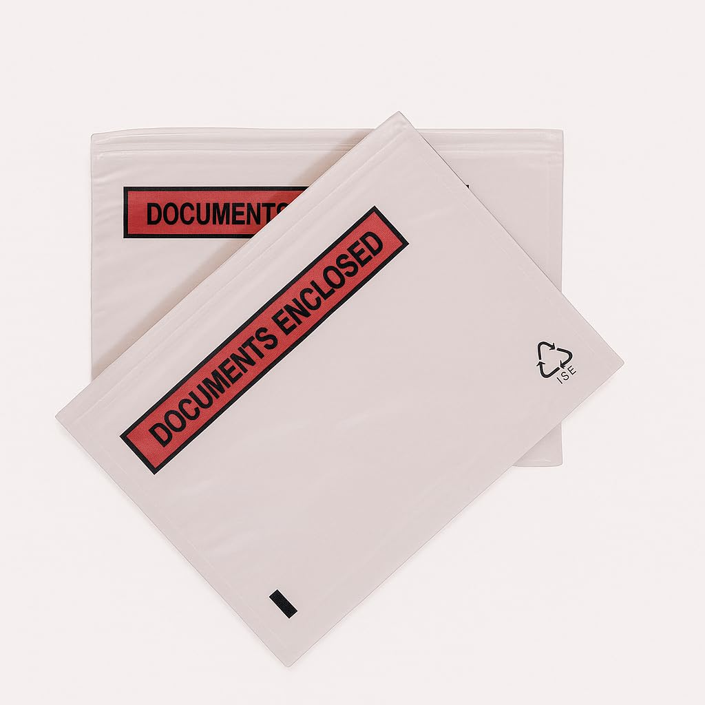 JPPL Packaging Full Gumming Packing List Envelope (Size : 9.5" X 7") A5 ...