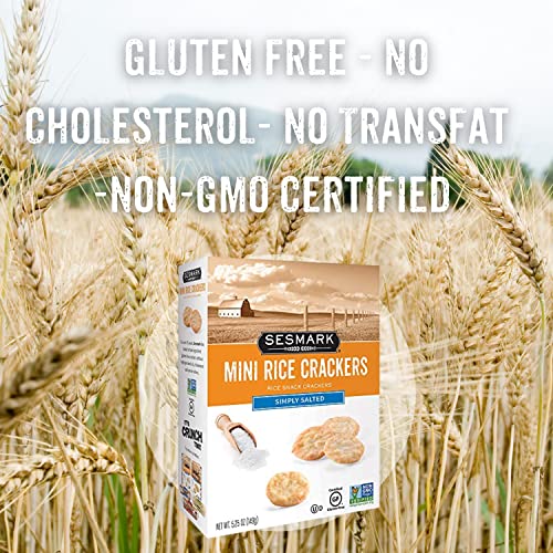 Snapklik.com : Sesmark Mini Rice Crackers Simply Salted - Gluten Free ...