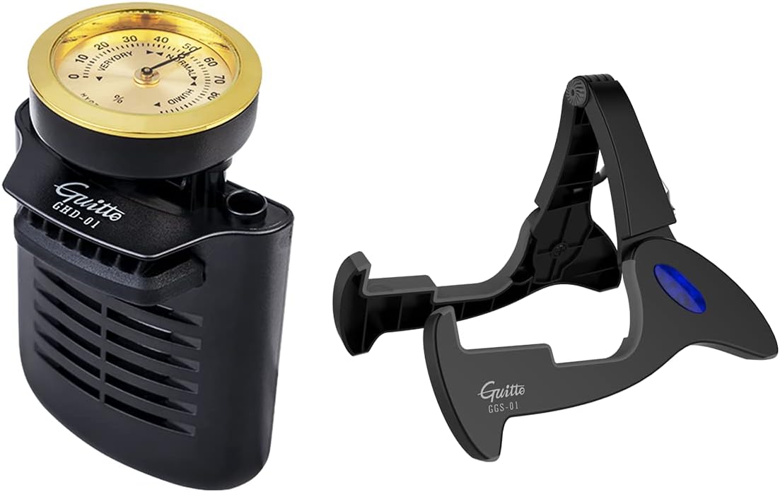 Amazon.com: Guitto GHD-01 Guitar Humidifier for Acoustic Guitar & GGS-01 A-Frame Guitar Stand ...