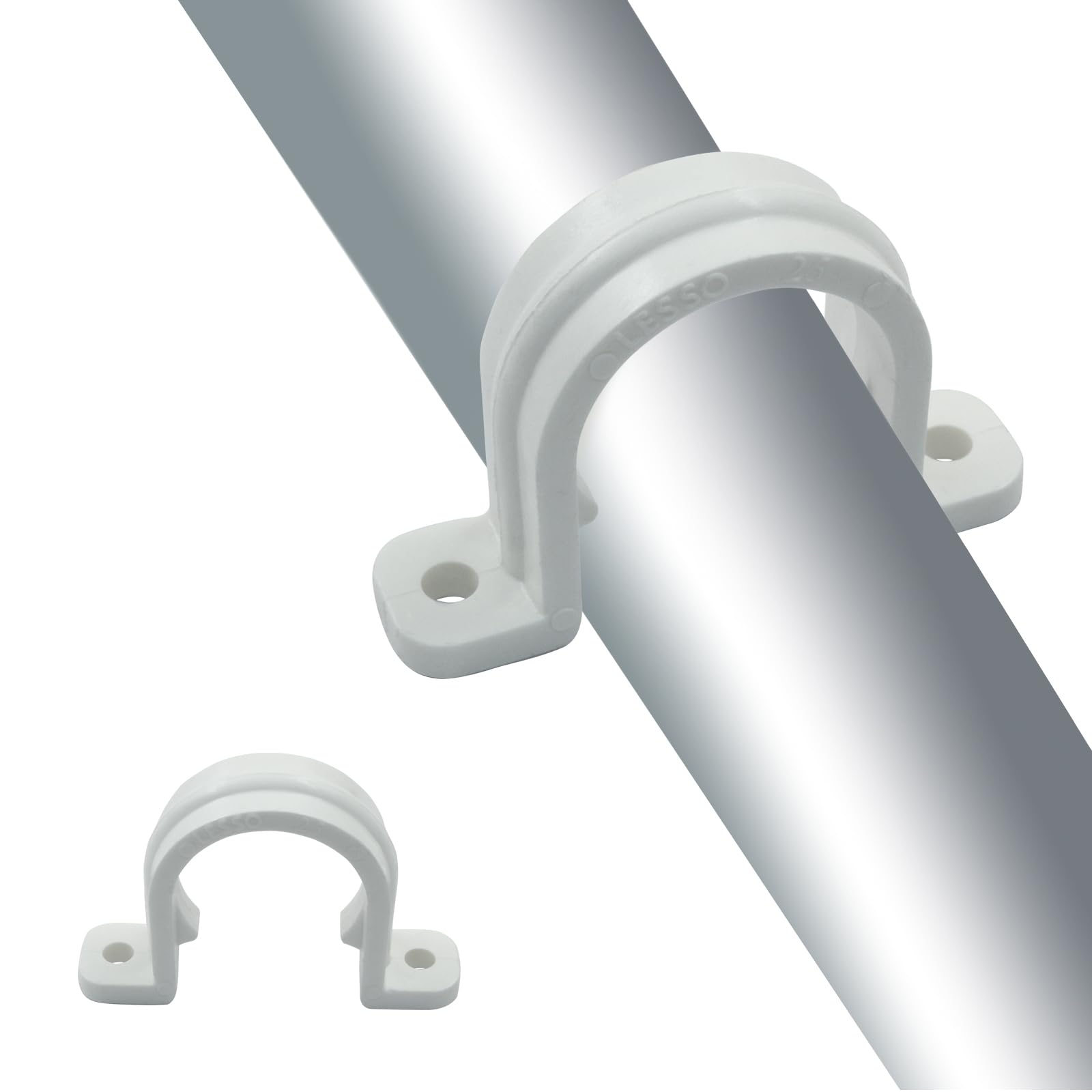Glow Blue Skateboard Protection 12-Pack 1/2 Inch Plastic Pipe Clamps ...