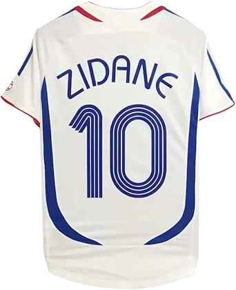 Amazon.com: France Zidane #10 Retro 06 Soccer Jersey for Men Fan ...