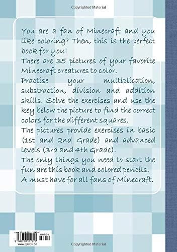 Minecraft Math Multiplication Coloring Pages