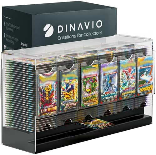 Amazon.com: Dinavio Crafthouse 6-Slot Booster Pack Dispenser with Black ...