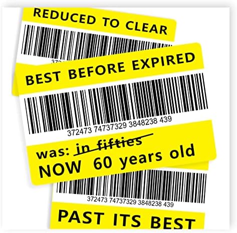 Funny Reduced Sticker Birthday Card, Yellow Sticker Themed Cards ...