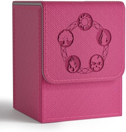 Mtg Deck Box ZLCA Commander Deck Box - PU Leather Storage For 150+ MTG ...