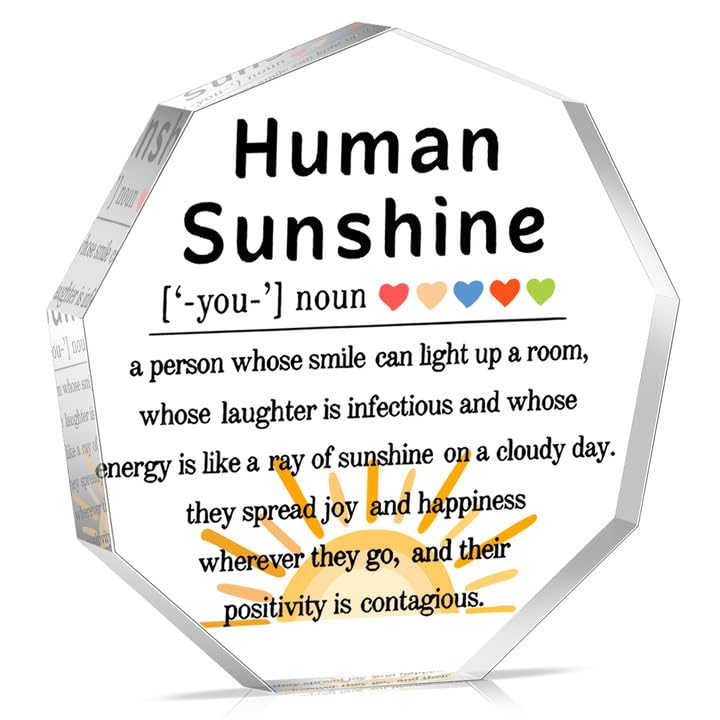 Amazon.com: Human Sunshine Gifts Inspirational Gifts For Men Thank You ...