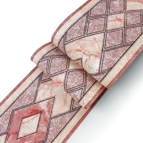 JZ·HOME 503 Wallpaper Border Peel and Stick 4.2" x16.4ft Deep Embossing ...