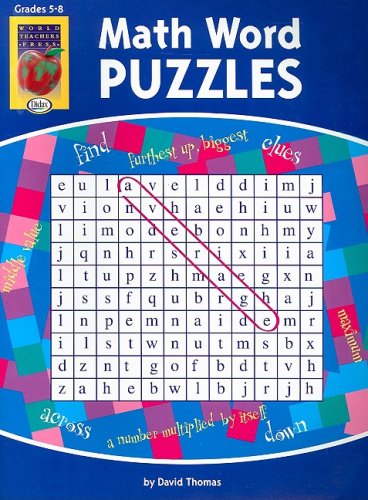 Math Word Puzzles, Grades 5-8: David Thomas: 9781583241295: Amazon.com ...