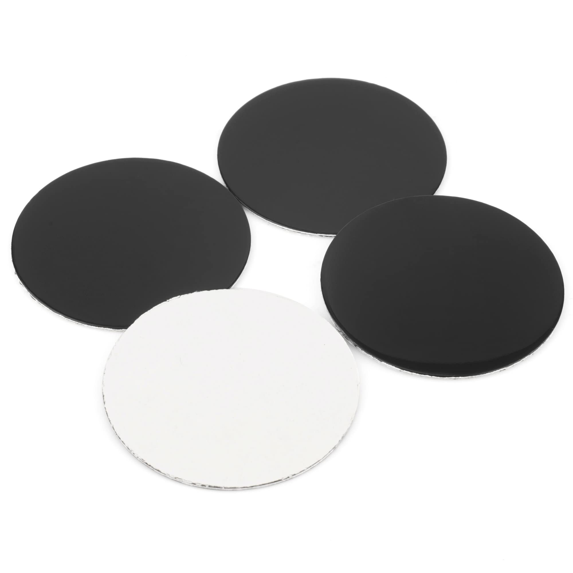 Snapklik.com : 4pcs 50mm/1.97in Wheel Center Caps Stickers Black ...