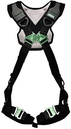 Amazon.co.jp: MSA V-Flexハーネス スーパー特大 バックDリング タンバックル レッグストラップ 10196081 ...