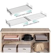 Amazon.com: jkxoo 2Pack Expandable Cabinet Shelf Organizers, Stackable ...
