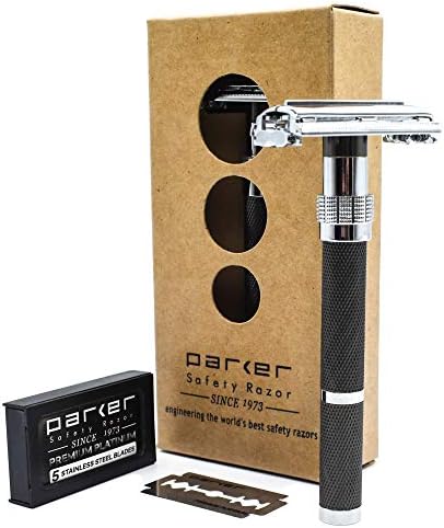 Amazon.com: Parker THE SEMI SLANT, Double Edge Safety Razor and 5 ...