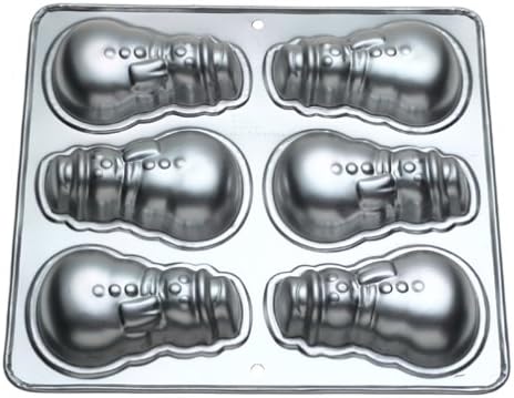 Amazon.com: Wilton Aluminum Mini Snowman Pan: Individual Serving ...
