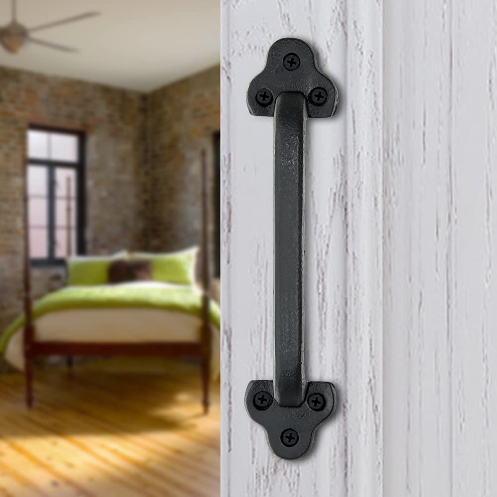 Snapklik.com : 2 Packs Rustic Gate Handle,9 Inch Cast Iron Sliding Barn ...