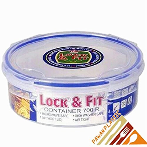 Pawan plastic Round Four Lock Airtight Multipurpose Snacks/dhokla or ...