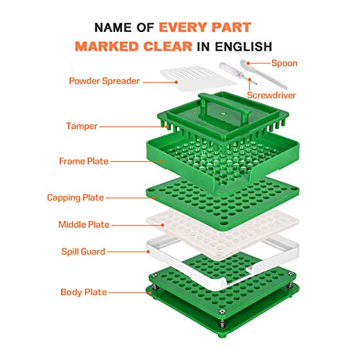 Wananfu – Capsule vulmachine 000 met gedetailleerde instructies, 100 ...