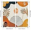 Amazon.com: Mid Century Abstract Leaves Light Filtering 52X84Inch Boho Rainbow Living Room ...