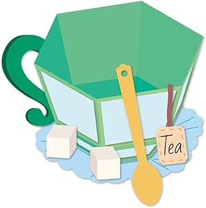 Amazon.com : DELORIGIN 3D Teacup Cutting Dies Card Making Coffee Cup ...