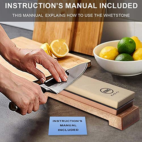 KING Whetstone Starter Set Include 1000/6000 Grit Combination Whetstone ...