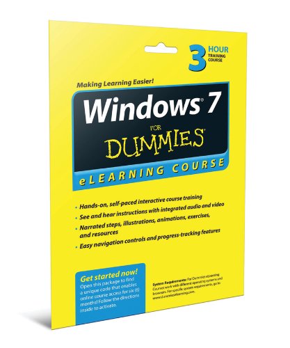 Windows 7 For Dummies eLearning Course Access Code Card (6 Month ...