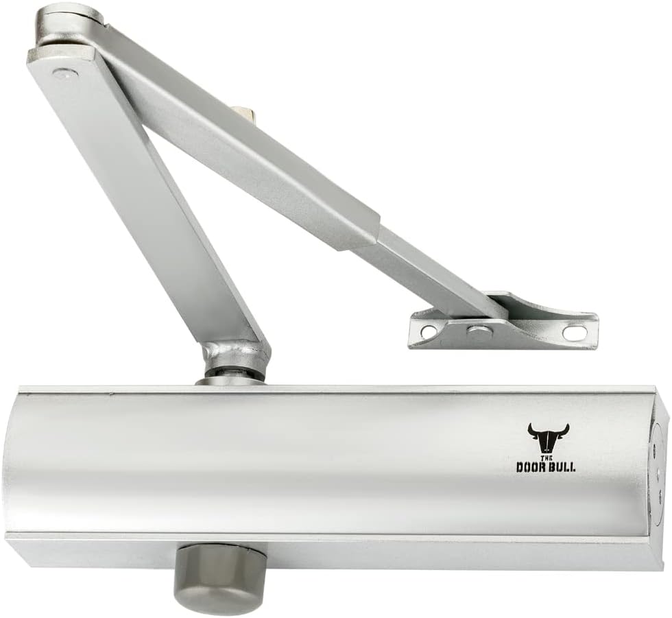 The Door Bull - Automatic Closer, Surface-Mounted Hydraulic Auto Door-Closer with Parallel Arm ...