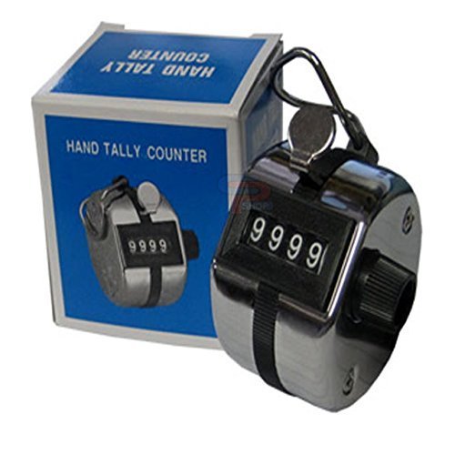 4 Digit Manual Tally Counter Hand Held Counter Mechanical Click Counter ...