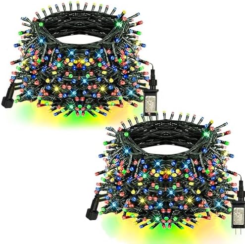 Dazzle Bright 300 LED Christmas String Lights, 100 FT Connectable ...