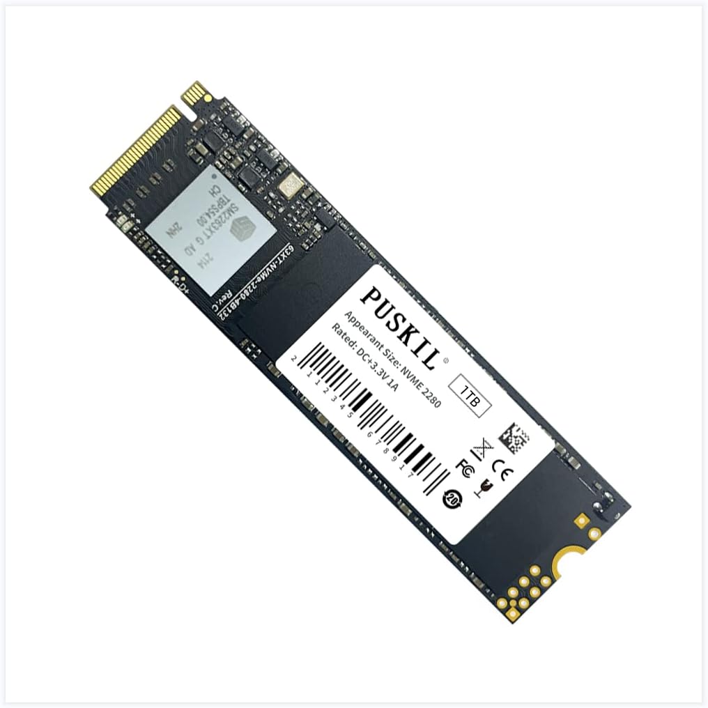 SSD interno PUSKILL 1TB 3D NAND NVMe PCIe M.2 SSD até 2400MB/s | Amazon ...