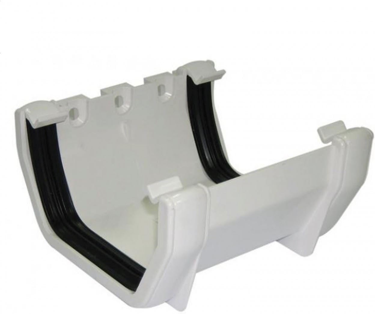 FLOPLAST 114mm Square Union Gutter Bracket - White : Amazon.co.uk: DIY ...